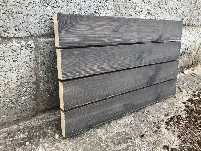 charcoal Cladding remmers oiled finsh | Solid Wood Fencing