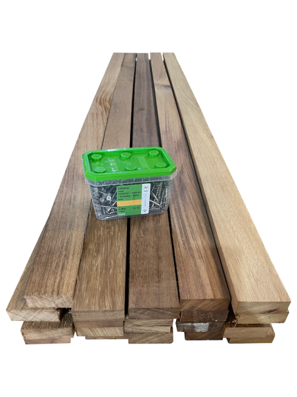 Iroko Fencing elements Premium Grade Battens Slats | Buy Now