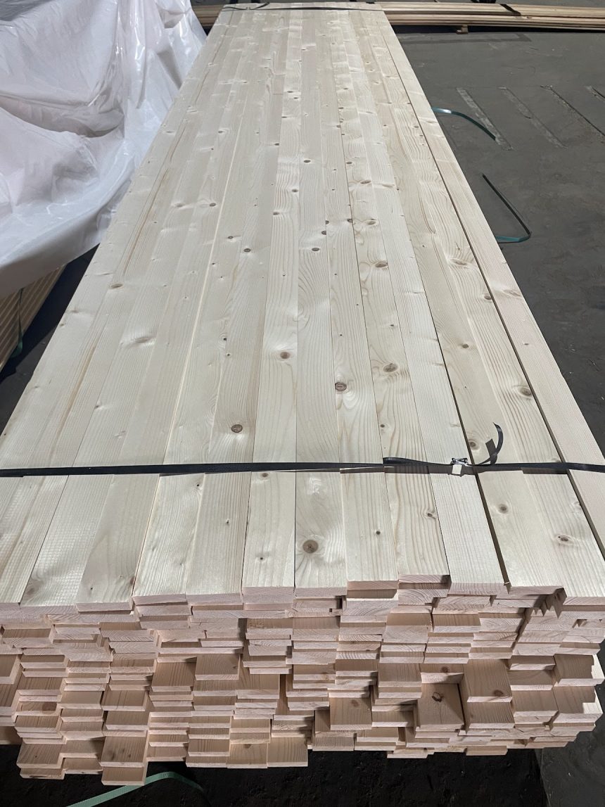 Scandinavian Spruce Slatted Fence elements
