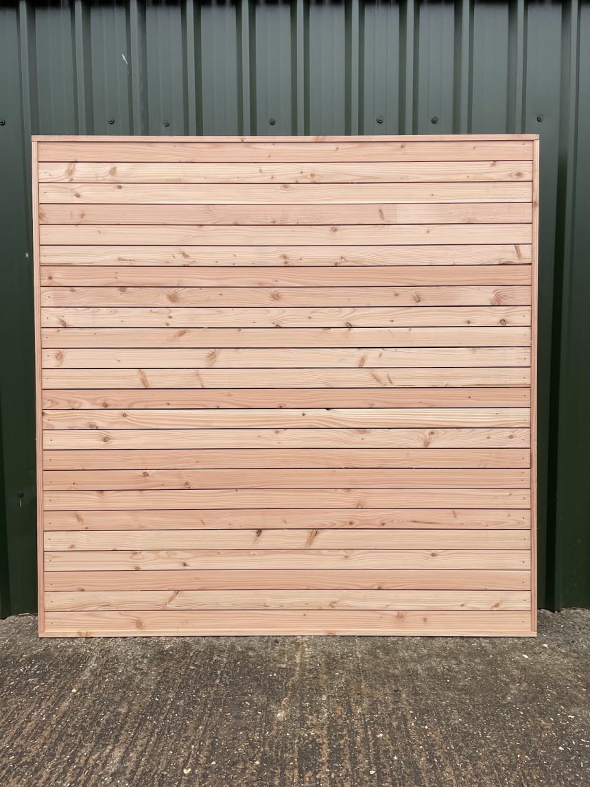 Douglas Fir Slatted Timber Fence Panels | Solidwoodfencing